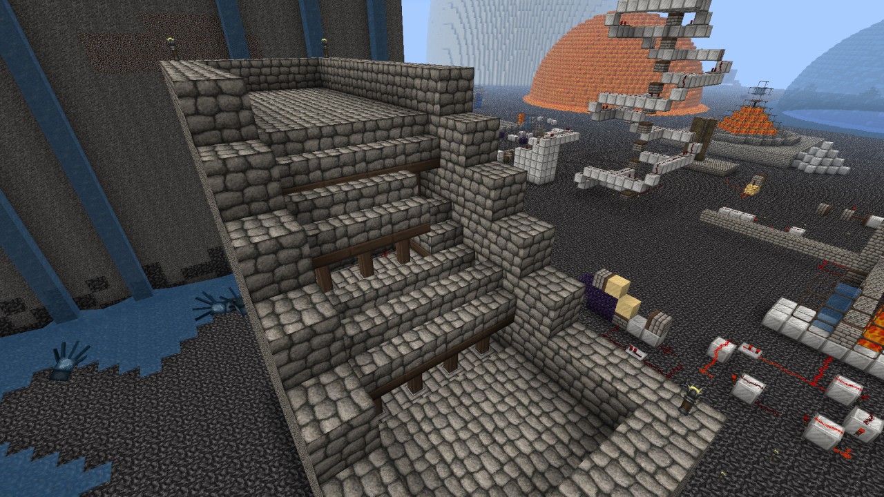 Funny Piston Stairs Minecraft Map